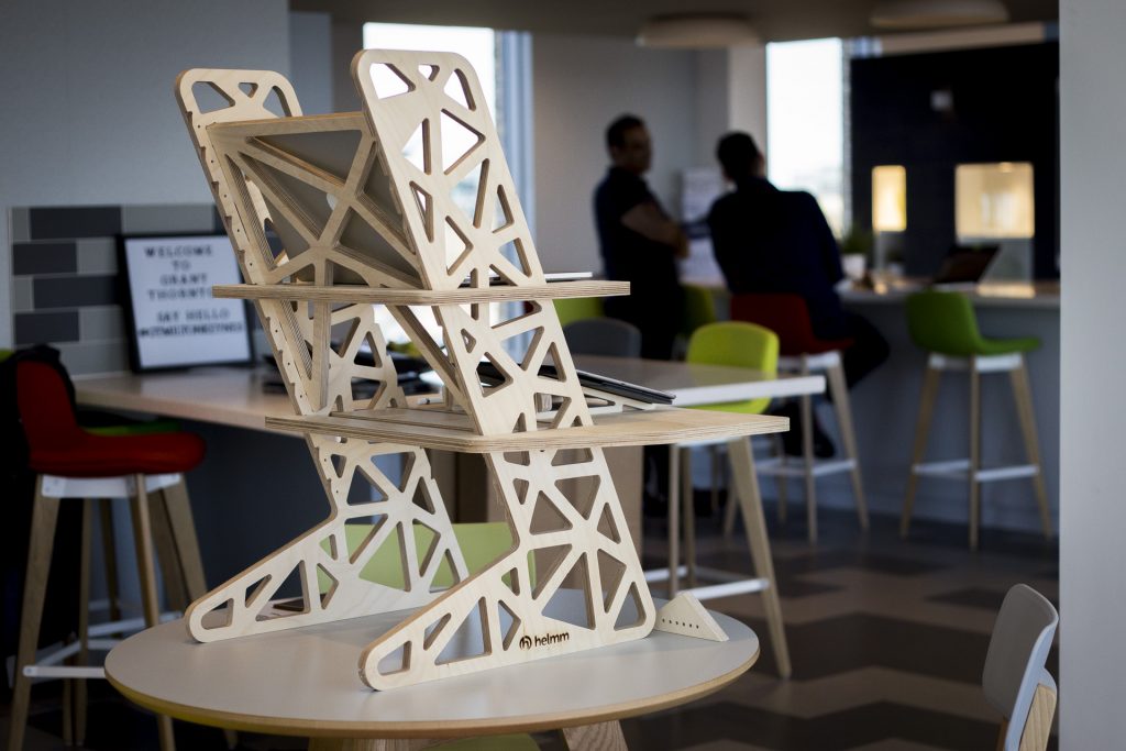 Coworking in Milton Keynes with our wooden standing desks - Helmm