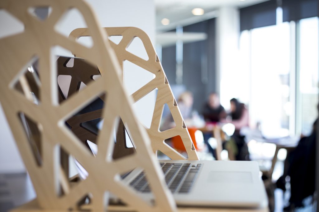 Coworking in Milton Keynes with our wooden standing desks - Helmm